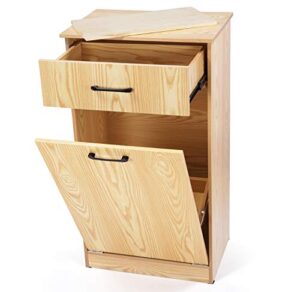 tilt out trash bin cabinet tilt out trash can cabinet hide away kitchen island wooden trash can for kitchen with removable cutting board wood storage drawer indoor trash cabinet holds upto 10 gallons