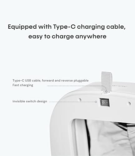 TOWNEW T Air Lite(T02B) Self-Sealing 4.4 Gallon Waste Bin | No Lid Waterproof Motion Sense Activated Garbage Bin | Smart Home Electric Trash Cans - White x1 Refill Ring Included (Up to 25 Bags)