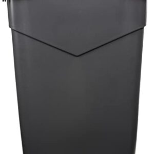 Carlisle FoodService Products TrimLine Plastic Rectangle Waste Container, 15 Gallons, Grey