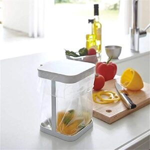 Originals Metal Mini Countertop Trash Can with Lid Tiny Garbage Bag Holder for Home Kitchen Office