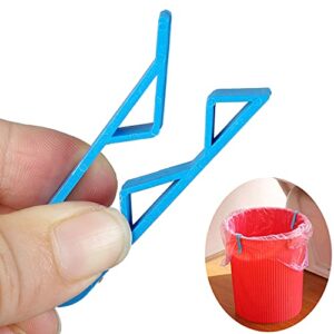 20Pcs Plastic Kitchen Garbage Bin Clip, Washroom Trash Can Bag Clips, Waste Basket Garbage Bin Clamp,Rubbish Bag Clip，Sturdy Anti-Slip Fixation Clip Holder