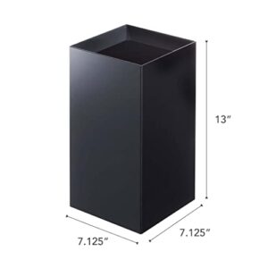 YAMAZAKI home 4493 Trash Can-Modern Garbage Waste Basket with Handle, One Size, Black