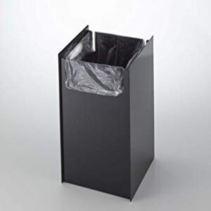 YAMAZAKI home 4493 Trash Can-Modern Garbage Waste Basket with Handle, One Size, Black