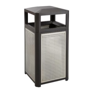 evo series steel, 38 gal trashcan