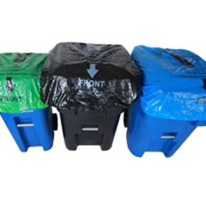 Trash Smell Buster, Trash Can Cover, Odor Eliminating Bag with Elastic Rubber Band, Eliminates Odor from Trash, Durable, Effective, Chemicals Free, 32 Gallon Size, 3 Covers