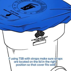 Trash Smell Buster, Trash Can Cover, Odor Eliminating Bag with Elastic Rubber Band, Eliminates Odor from Trash, Durable, Effective, Chemicals Free, 32 Gallon Size, 3 Covers