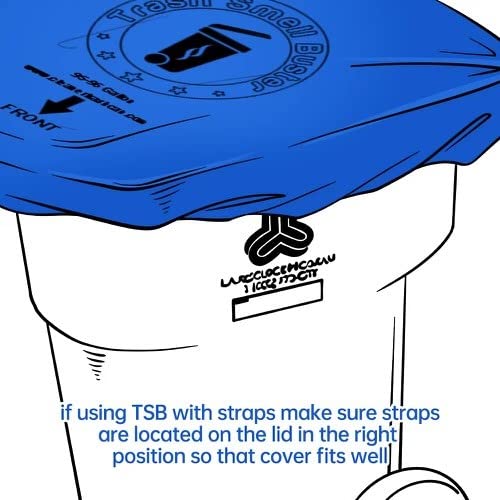 Trash Smell Buster, Trash Can Cover, Odor Eliminating Bag with Elastic Rubber Band, Eliminates Odor from Trash, Durable, Effective, Chemicals Free, 32 Gallon Size, 3 Covers