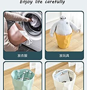 Wansan Irregular Trash Can Trash Can Plastic Trash Can Trash Can Fashion Simple Office Trash Can Without Lid, Kitchen Home Office Bedroom Office-Black-12L