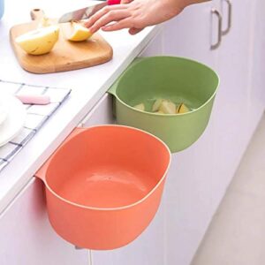 Hanging Kitchen Waste Bins Over Cabinet Garbage Bowl Holder Trash Multifuctional Hanging Trash Can Waste Bins Garbage Containers Collect Counter Food Scraps Compost