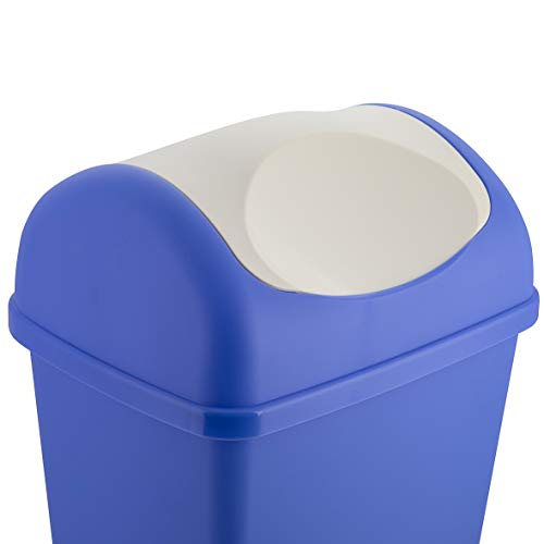 Axentia Testrut 235686 Swing Lid Bin 50 L Blue