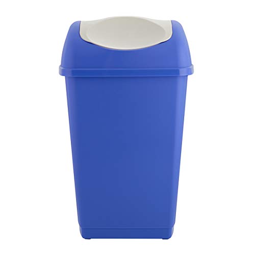 Axentia Testrut 235686 Swing Lid Bin 50 L Blue