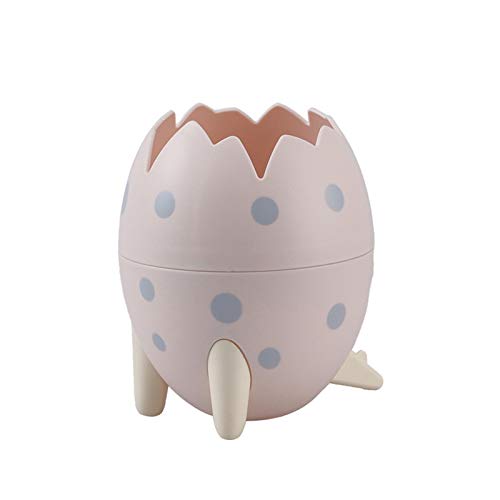 Arinda Trash Can Dinosaur Egg Desktop Storage Bucket Clamshell Large Capacity Multifunctional Compact Sorting Trash