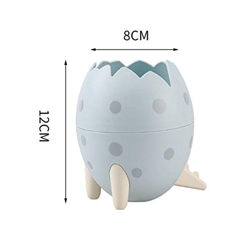 Arinda Trash Can Dinosaur Egg Desktop Storage Bucket Clamshell Large Capacity Multifunctional Compact Sorting Trash