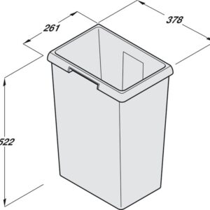 Replacement Bin, Euro Cargo, Hailo, Capacity 35 l