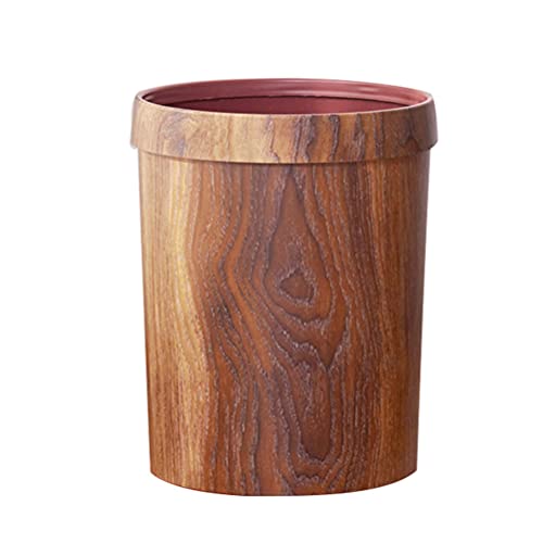 YARNOW Trash Can Wood Small Rustic Garbage Container Bin Trash Holder for Home or Office Farmhouse Living Room Bathroom Powder Rooms, 29X22CM, 5NA51097K5X18Y0CL99HC8D