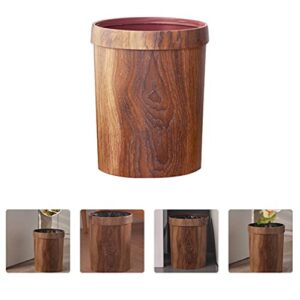 YARNOW Trash Can Wood Small Rustic Garbage Container Bin Trash Holder for Home or Office Farmhouse Living Room Bathroom Powder Rooms, 29X22CM, 5NA51097K5X18Y0CL99HC8D