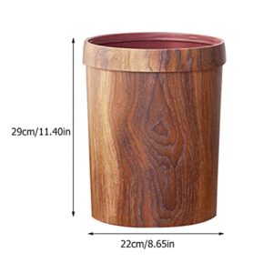 YARNOW Trash Can Wood Small Rustic Garbage Container Bin Trash Holder for Home or Office Farmhouse Living Room Bathroom Powder Rooms, 29X22CM, 5NA51097K5X18Y0CL99HC8D