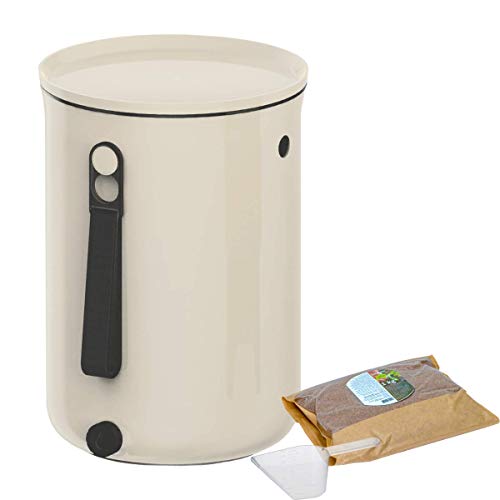 Skaza Composter, 9.6 L, Cream-White