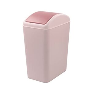 parlynies 4.5 gallon pink plastic waste can, kitchen garbage can with swing lid, 1 pack