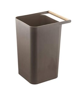 yamazaki home 3135 como trash can, brown, one size