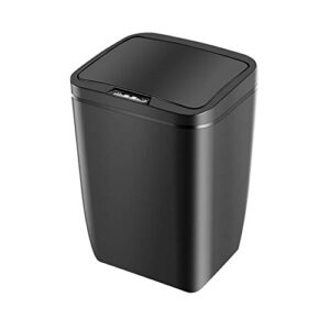 smart trash home kitchen office hotel room automatic sensor trash can – black