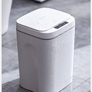 Smart Trash Can 3-Mode Low Noise Automatic Dustbin Touchless Infrared Vibration Motion Sensor Waste Basket Eco-Friendly Electric Garbage Dispenser Best Choice for Kitchen Bathroom Office 3.7Gal/14L