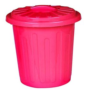 plastic trash can container | red | party accessory