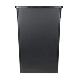 Update International Space Saver Trash Can, Black 23 Gallons