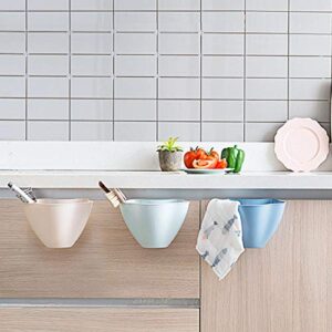 ekqw015l [Kitchen Trash Bin Kitchen Cabinet Drawer Door Hanging Rubbish Trash Can Waste Bin Sundries Holder Mini Wastebasket Hotel Restaurant Cafe Garbage Bin Kitchen Office Supplies Grey