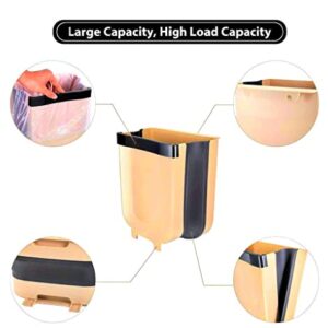 Kitchen Garbage can fold-able Trash can Made of Sturdy Washable Plastic,Non-Toxic and eco-Friendly.Waste Basket for Kitchen Bathroom Bedroom, Automobile, RV or Commercial Trucks