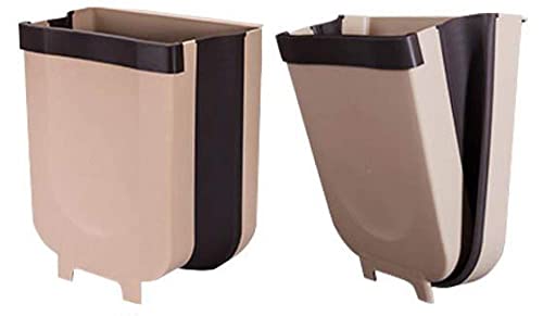 Kitchen Garbage can fold-able Trash can Made of Sturdy Washable Plastic,Non-Toxic and eco-Friendly.Waste Basket for Kitchen Bathroom Bedroom, Automobile, RV or Commercial Trucks