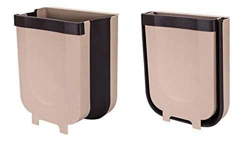 Kitchen Garbage can fold-able Trash can Made of Sturdy Washable Plastic,Non-Toxic and eco-Friendly.Waste Basket for Kitchen Bathroom Bedroom, Automobile, RV or Commercial Trucks