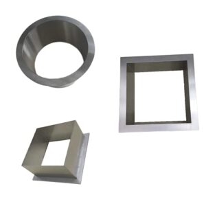 304 stainless steel square round built-in drop in countertop bench top waste trash chute grommet no cover bathroom hotel public (square 180mm(7.08″))