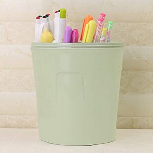 Brave669 Trash Can Kitchen StorageMini Flip Lid Home Living Room Desktop Bedside Plastic Trash Can Garbage Bin