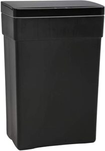 vnewone 13 gallon trash can touch free automatic for home, kitchen, and bathroom garbage plastic high-capacity garbage can,black