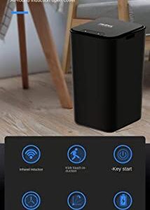 Intelligent Sensor Trash Can with Automatic Flip Cover Household Classification Kitchen Living Room Car Trash Can 12L