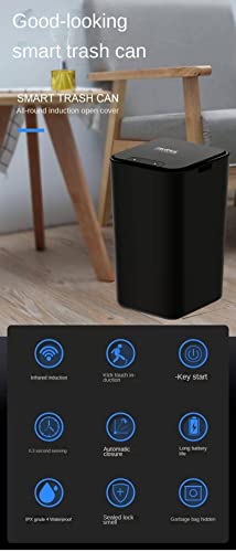 Intelligent Sensor Trash Can with Automatic Flip Cover Household Classification Kitchen Living Room Car Trash Can 12L