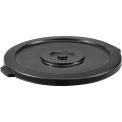 Global Industrial 32 Gallon Garbage Can Lid, Black