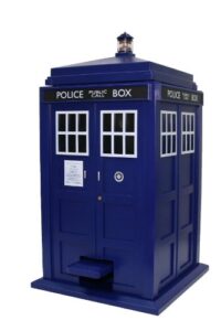 doctor who tardis waste basket with led lights & sound