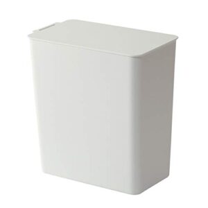 shlutesoy mini solid color desktop dustbin trash can kitchen worktop rubbish holder bin