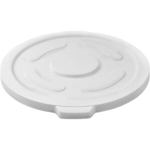 55 gallon garbage can lid, white