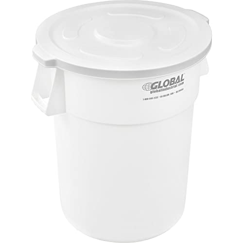 55 Gallon Garbage Can Lid, White