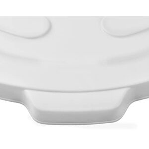 55 Gallon Garbage Can Lid, White