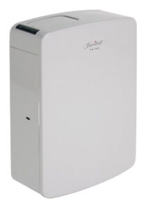 janibell mpv10a abs 2-gallon touchless and hygienic sanitary napkin disposal system, rectangular, 5-1/2″ width x 11-1/4″ depth x 16-1/2″ height, gray