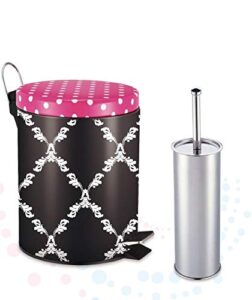 w unlimited trash can, small, matte/shinny