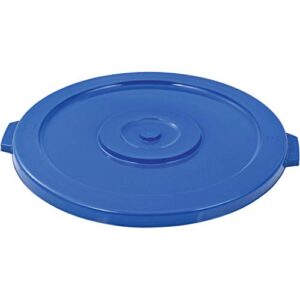 global industrial 44 gallon garbage can lid, blue