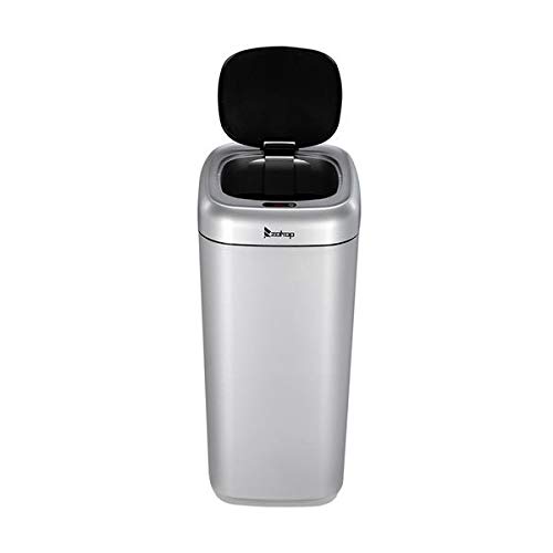 Zokop 35L Smart Motion Sensor Automatic Trash Can Waste Bin Silver