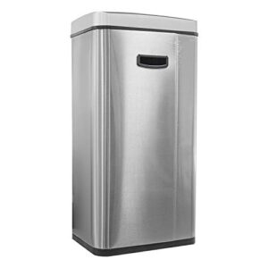 touchless 13 gallon stainless steel automatic trash can remove odor, sensor kitchen garbage bin – vivid sensibin