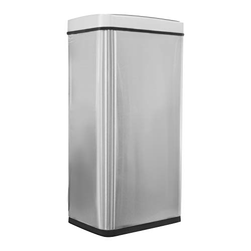 Touchless 13 Gallon Stainless Steel Automatic Trash Can Remove Odor, Sensor Kitchen Garbage Bin - Vivid SensiBin