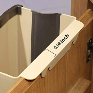 Hanging Trash Can Folding Kitchen Trash Bin Collapsible Small Cabinet Waste Bin for Cabinet Door, Car, Bathroom, Office, Bedroom